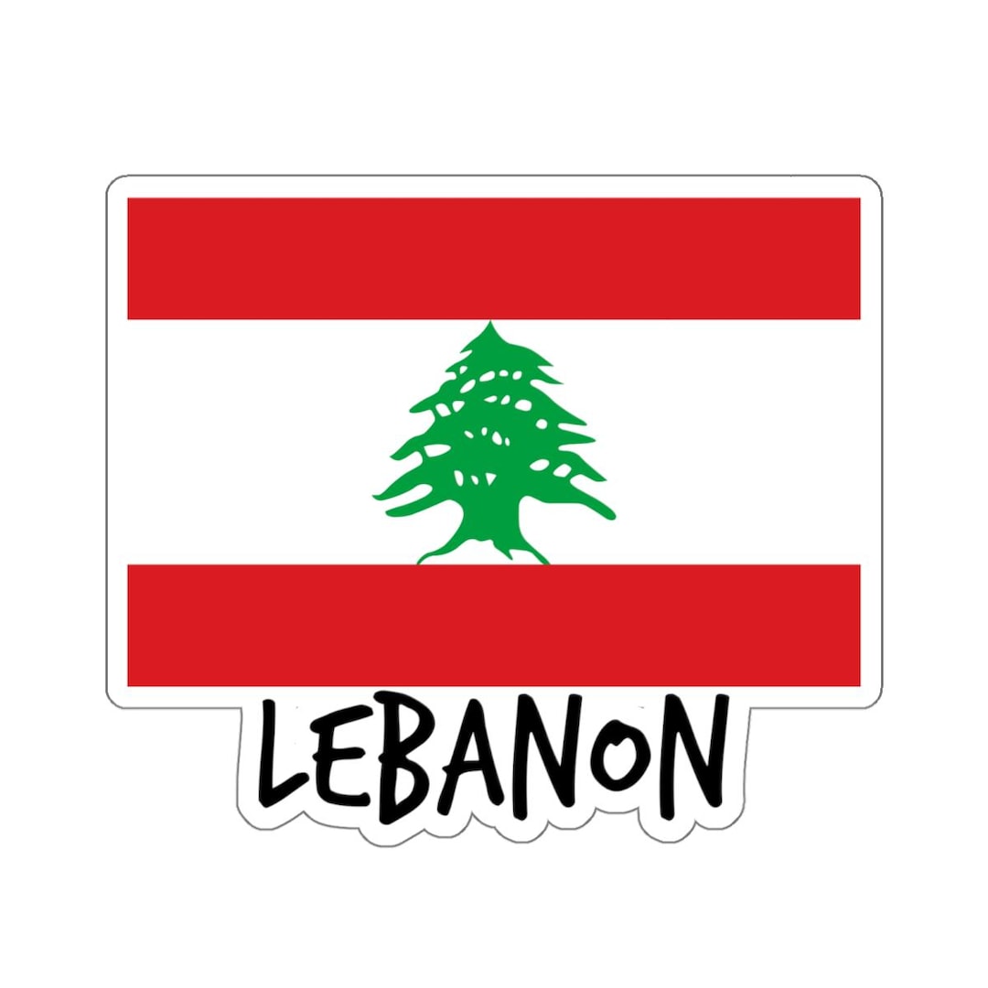 Lebanon Flag Travel Sticker - Kiss-cut Stickers, Scrapbooking Decal ...