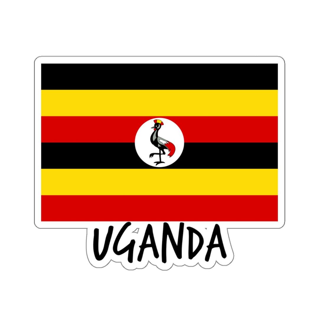 Uganda Flag Travel Sticker - Kiss-cut Stickers, African Flag Decal ...
