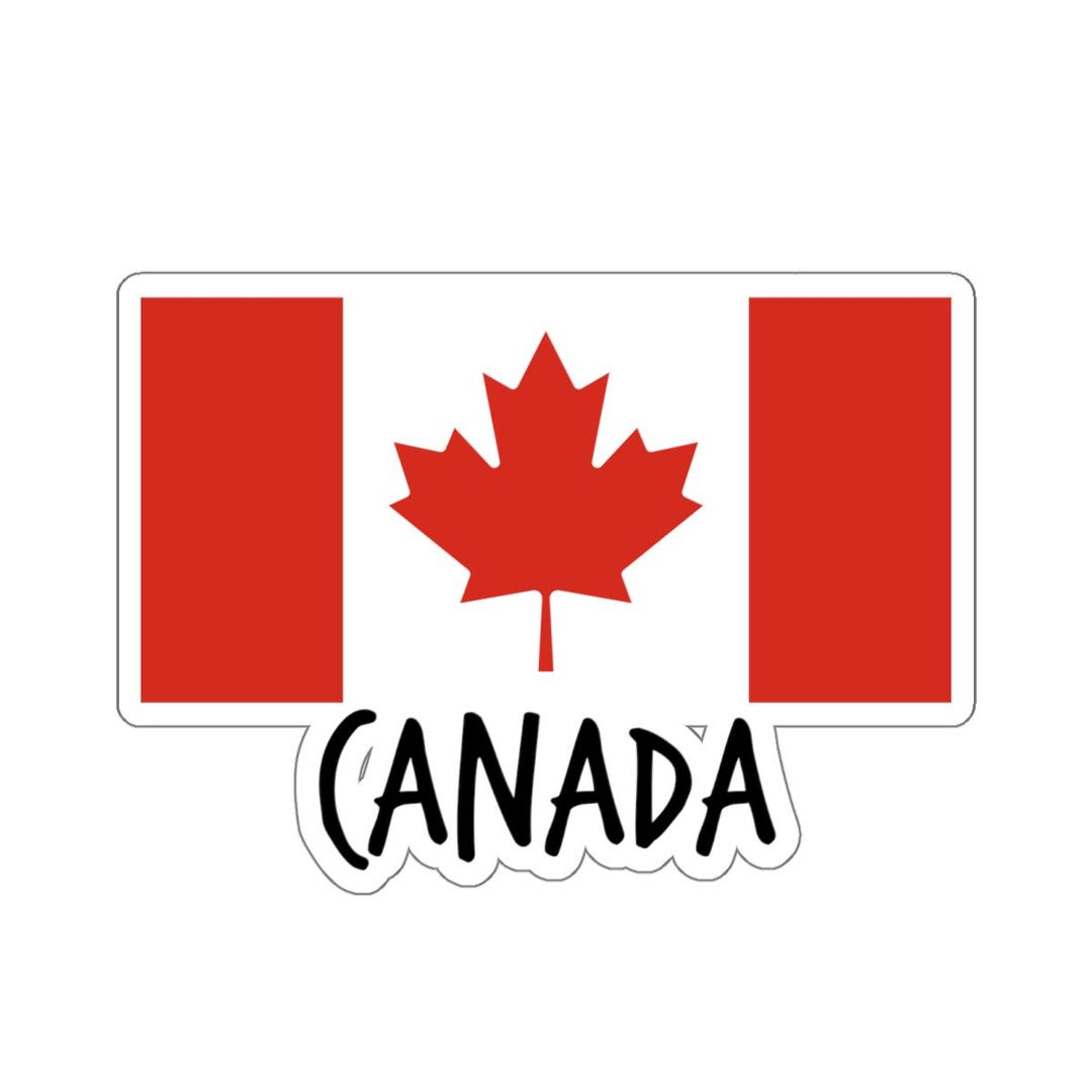 Canada Flag Travel Sticker - Kiss-cut Stickers, Travel Sticker ...