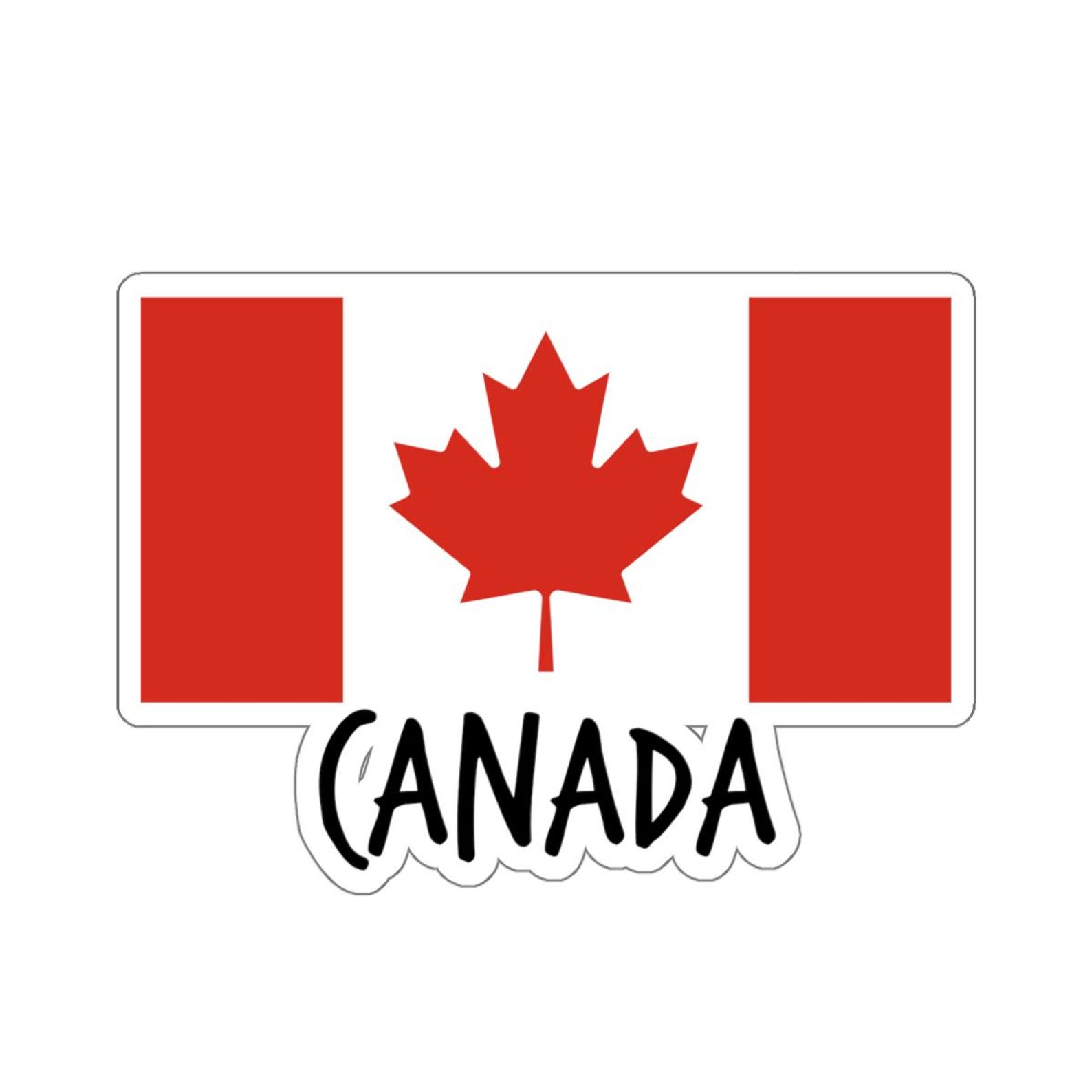 Canada Flag Travel Sticker Kiss-cut Stickers, Travel Sticker, Canadian ...