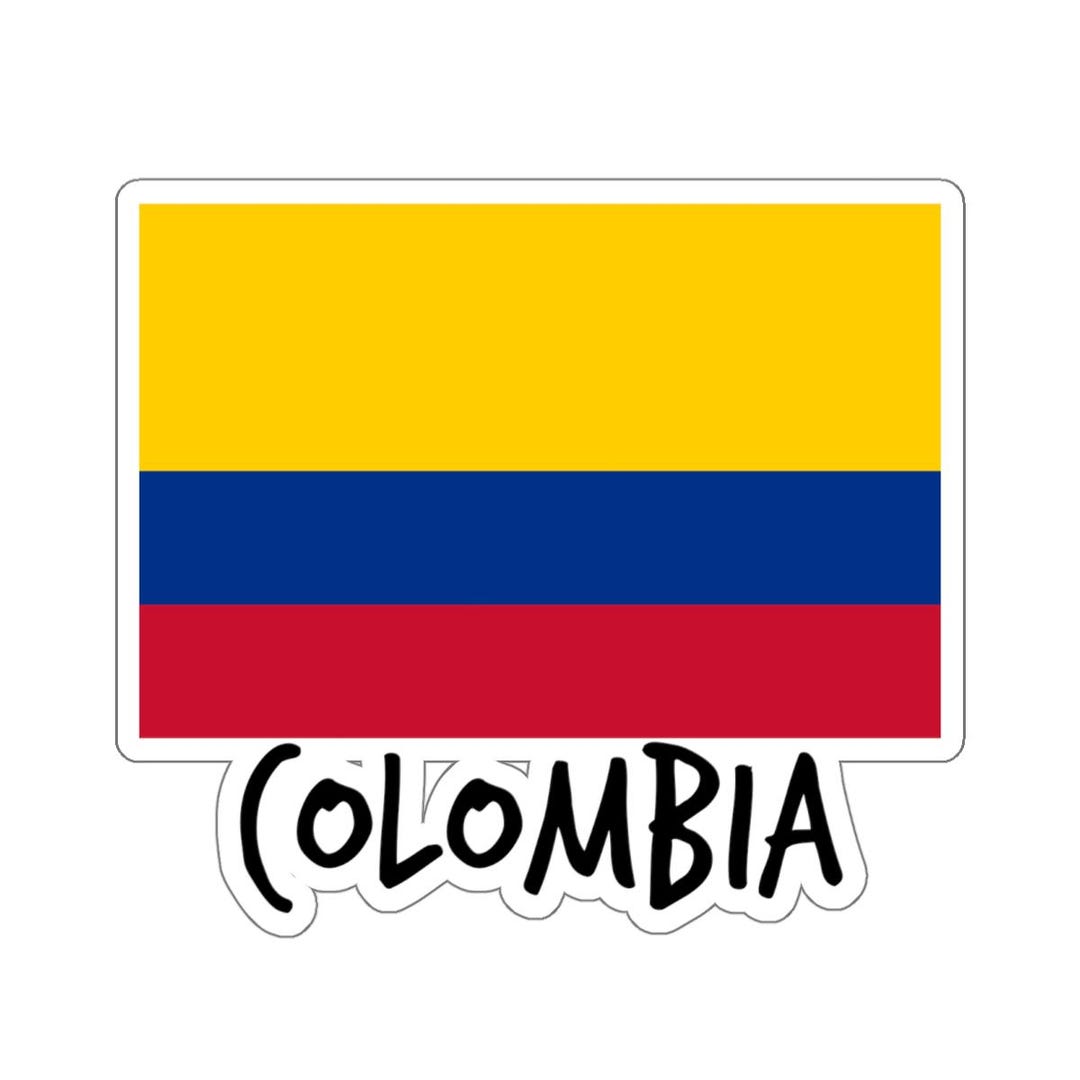 Colombia Flag Travel Sticker - Kiss-cut Stickers, Colombian Travel ...