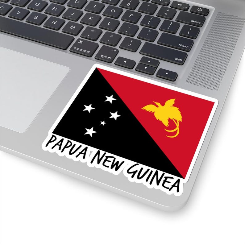 Papua New Guinea Flag Kiss-cut Stickers, Travel Sticker, Laptop Decal ...