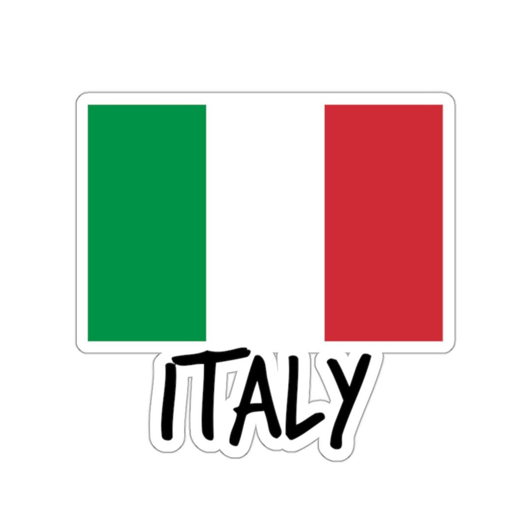 Italy Flag Travel Sticker - Kiss-cut Stickers, Italian Flag Decal ...