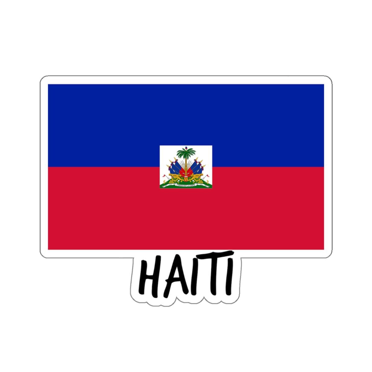 Haiti Flag Travel Sticker - Kiss-cut Stickers, Laptop Decal, Planner ...