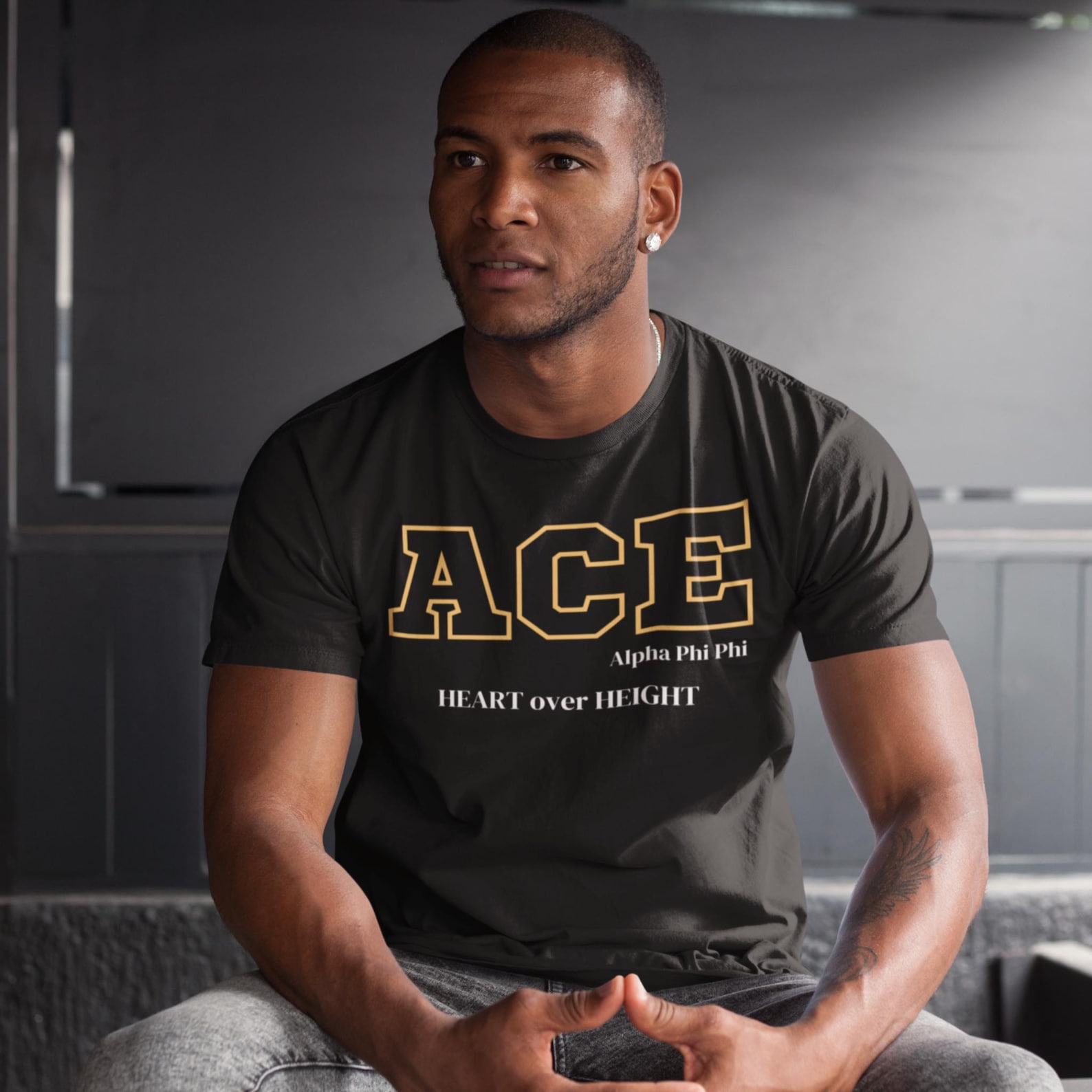 Black and Gold Ace Custom T-shirts, Sweatshirts, or Hoodies. FREE ...