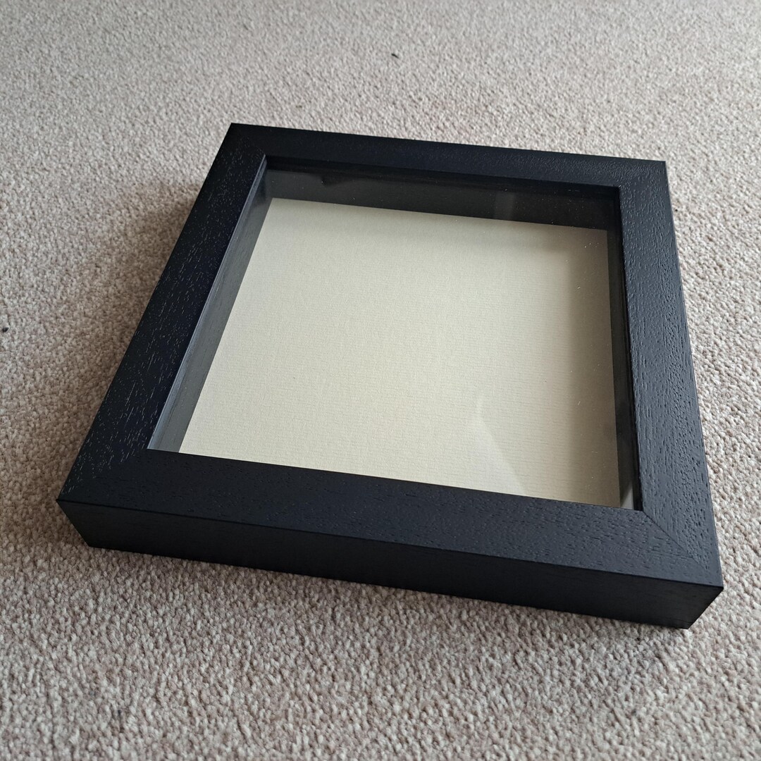 Shadow Box Picture Frame for Displaying Objects and Memorabilia. Black ...