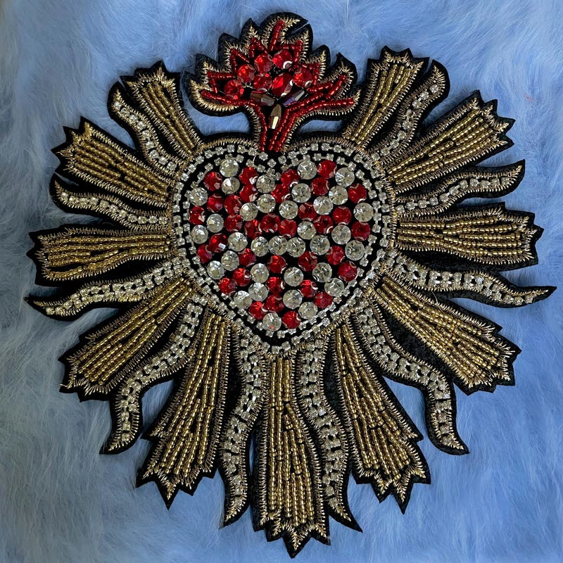 Sacred Heart Patch - Etsy
