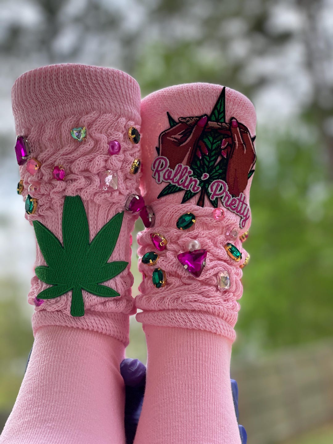 Rolling Pretty Glam Slouch Socks - Etsy