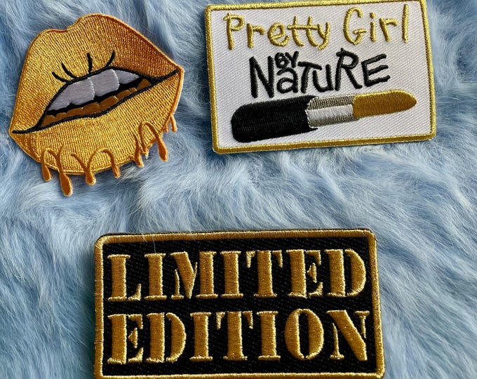 Pretty Girl Patches *gold - Etsy