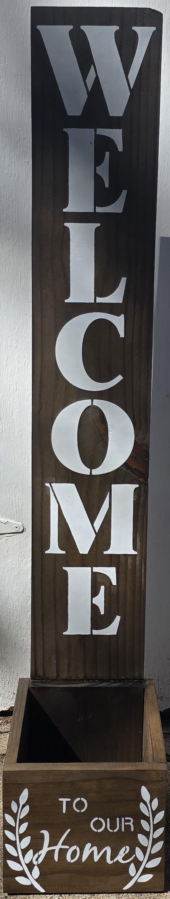 Welcome Planter Signs - Etsy