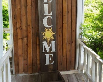 Welcome Porch Planter Sign - Etsy