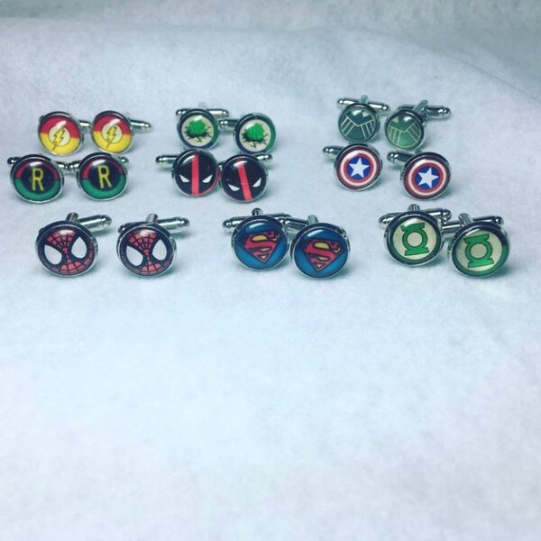 Superhero Cufflinks - Etsy