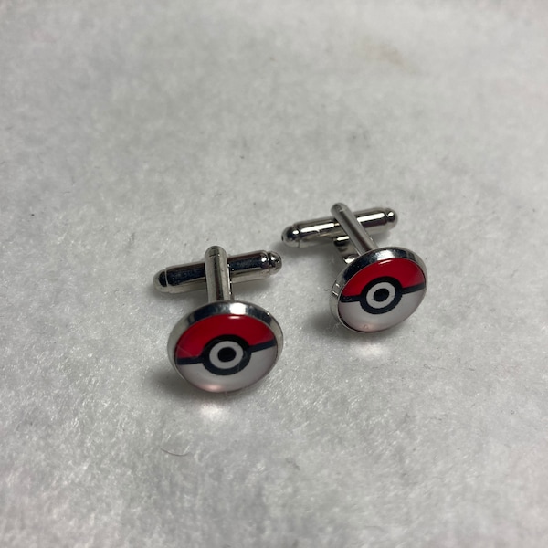 Pokeball Cufflinks - Etsy
