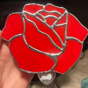 PDF Stained Glass Rose Design Pattern - Etsy