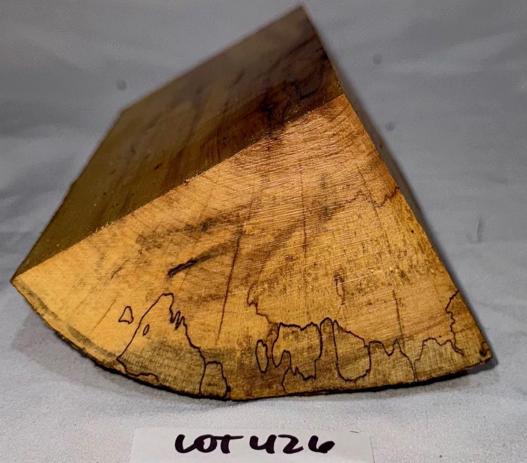Spalted Maple Wood Blank, Woodworking, Carving, Turning (8.5x4.5) - Etsy