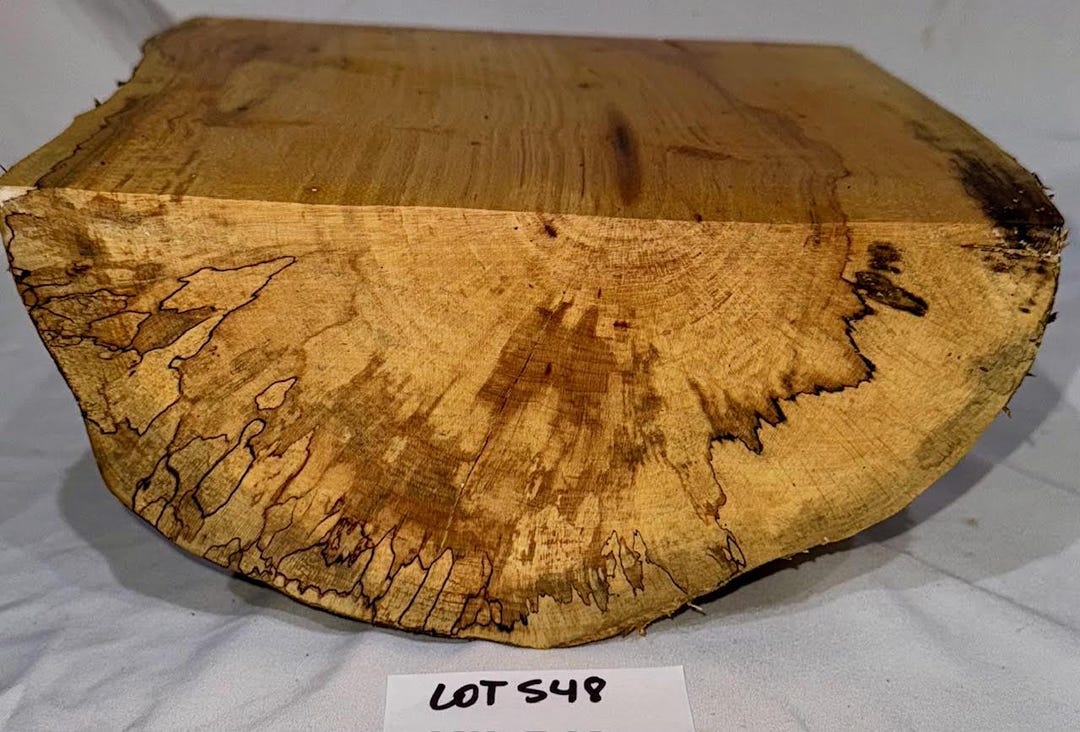 Spalted Maple Wood Blank, Woodworking Carving Project, 10.75"x9.5"x4 ...