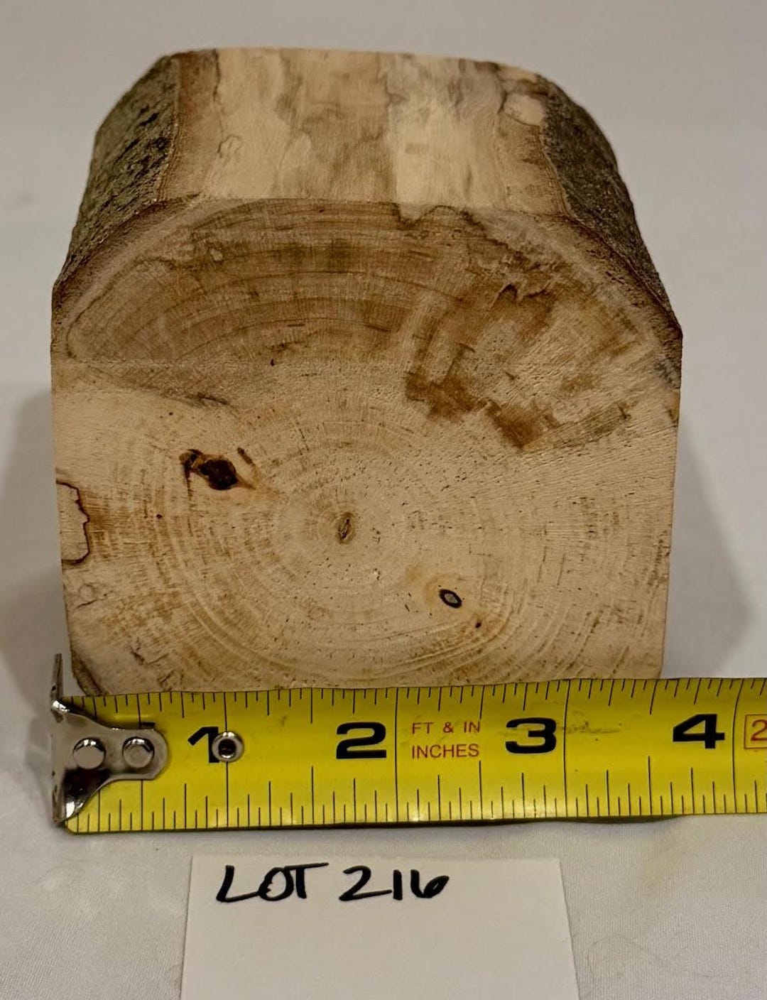 Lightly Spalted Maple Turning Blank for Wood Carving, Wood Turning ...