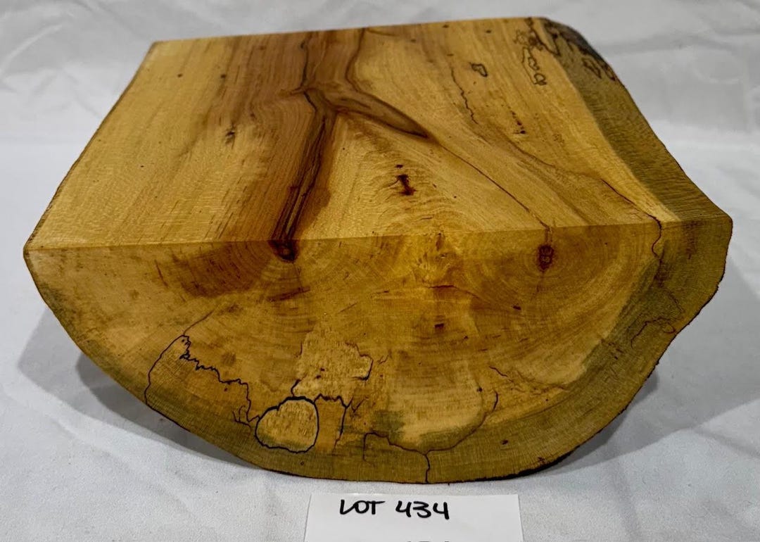 Spalted Maple Wood Blank, Woodworking Project, Carving, Turning (8.75x8 ...