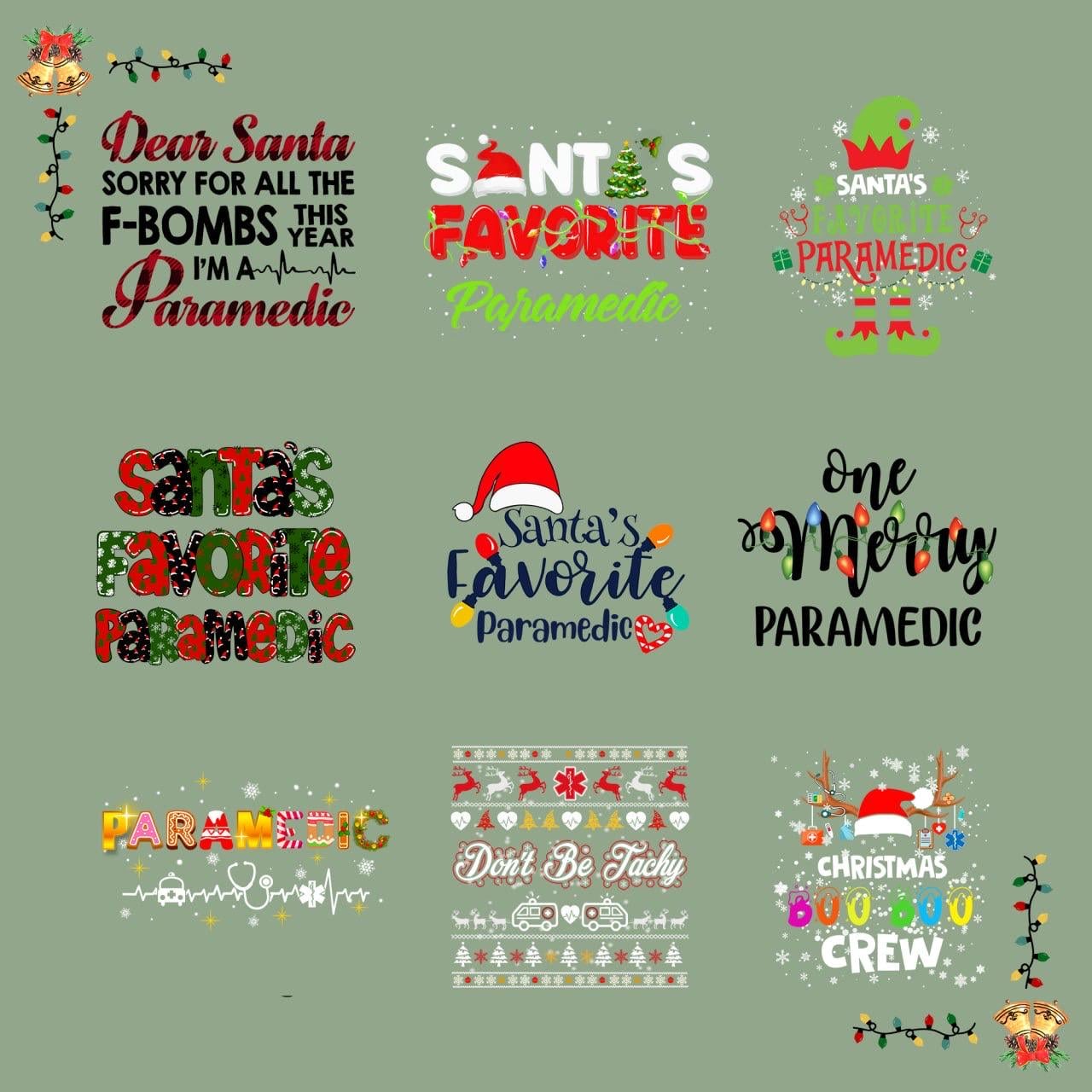 Paramedic Christmas Bundle Png, EMT Christmas Png, Christmas Gift for ...