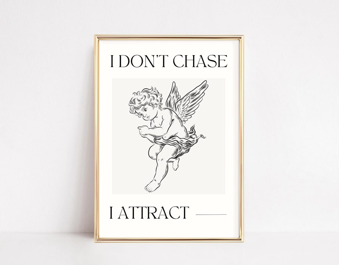 I Don't Chase I Attract Print | Digital Download - Etsy