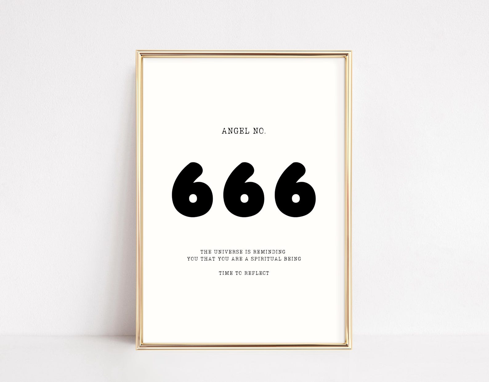 Angel Number 666 Print | Affirmations | Digital Download - Etsy