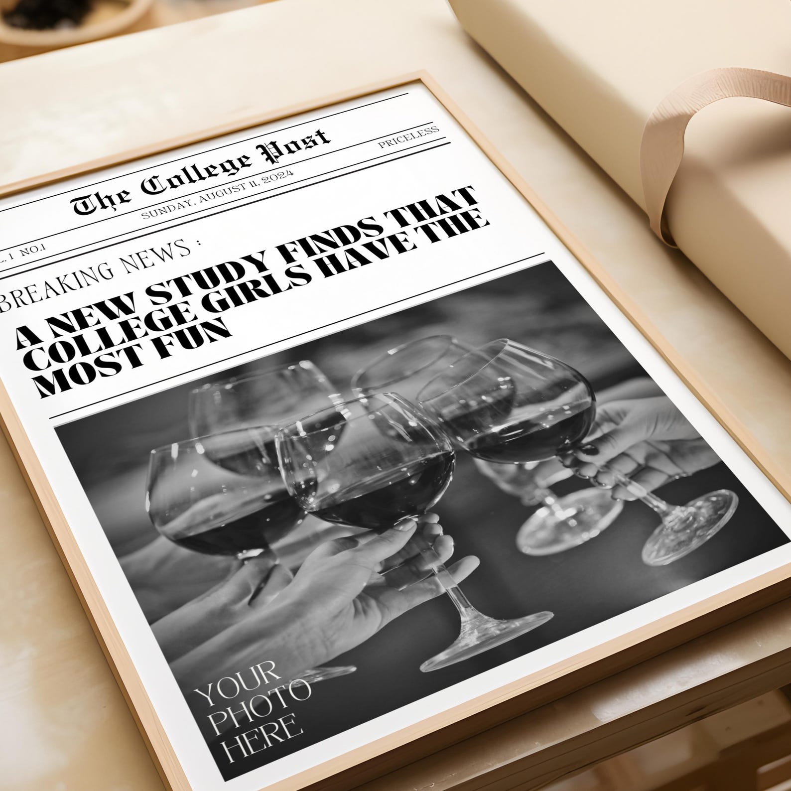 Custom College Newspaper Print | Breaking News: a New Study Finds That ...