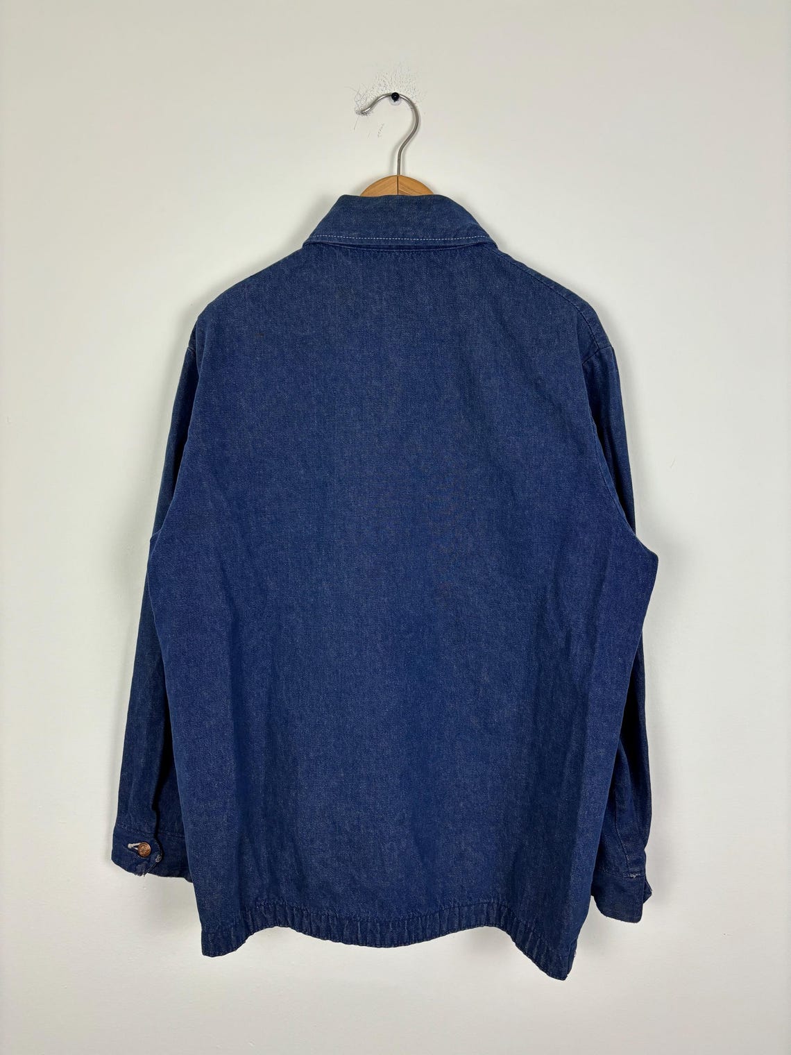 Vintage 1960s Wrangler Denim Jean Chore Coat Work Jacket Size 42 Large ...