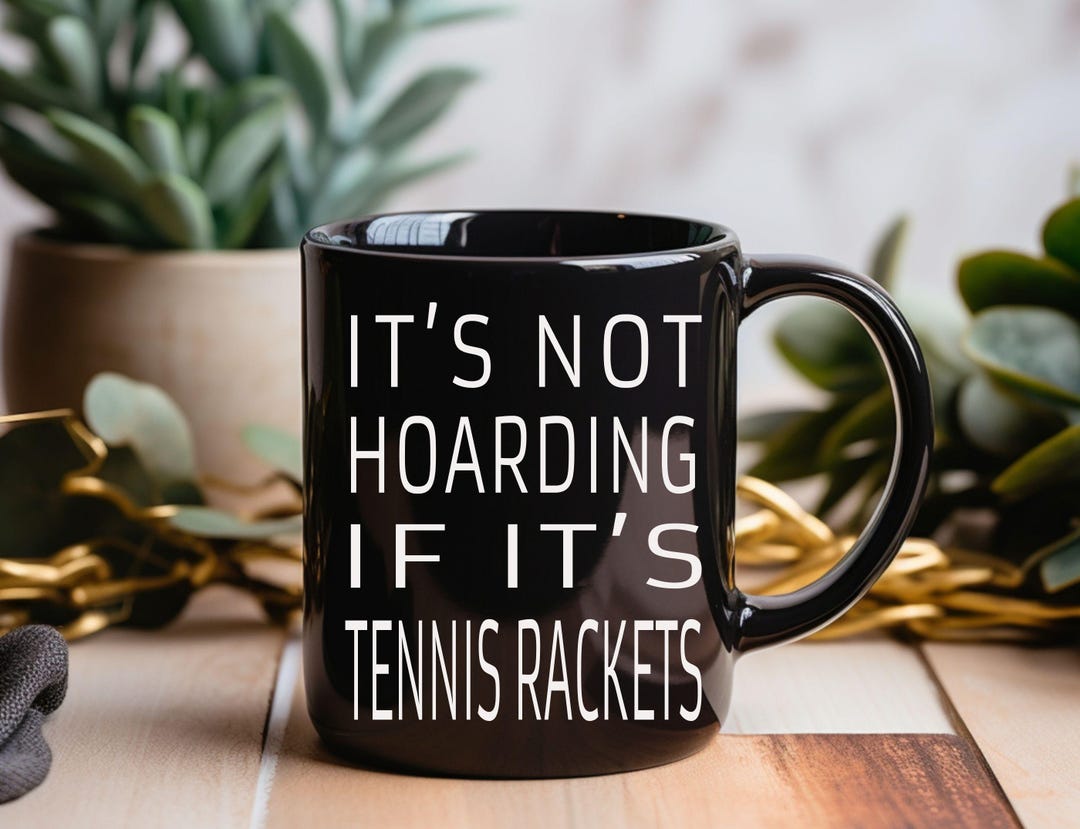 Funny Tennis Racket Mug, Tennis Player Gift, Sports Coffee Cup, Tennis ...