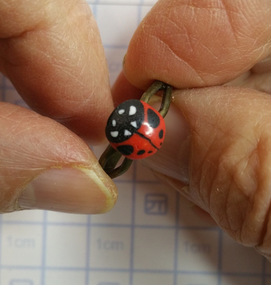 Anillo ajustable Ladybug - Etsy España