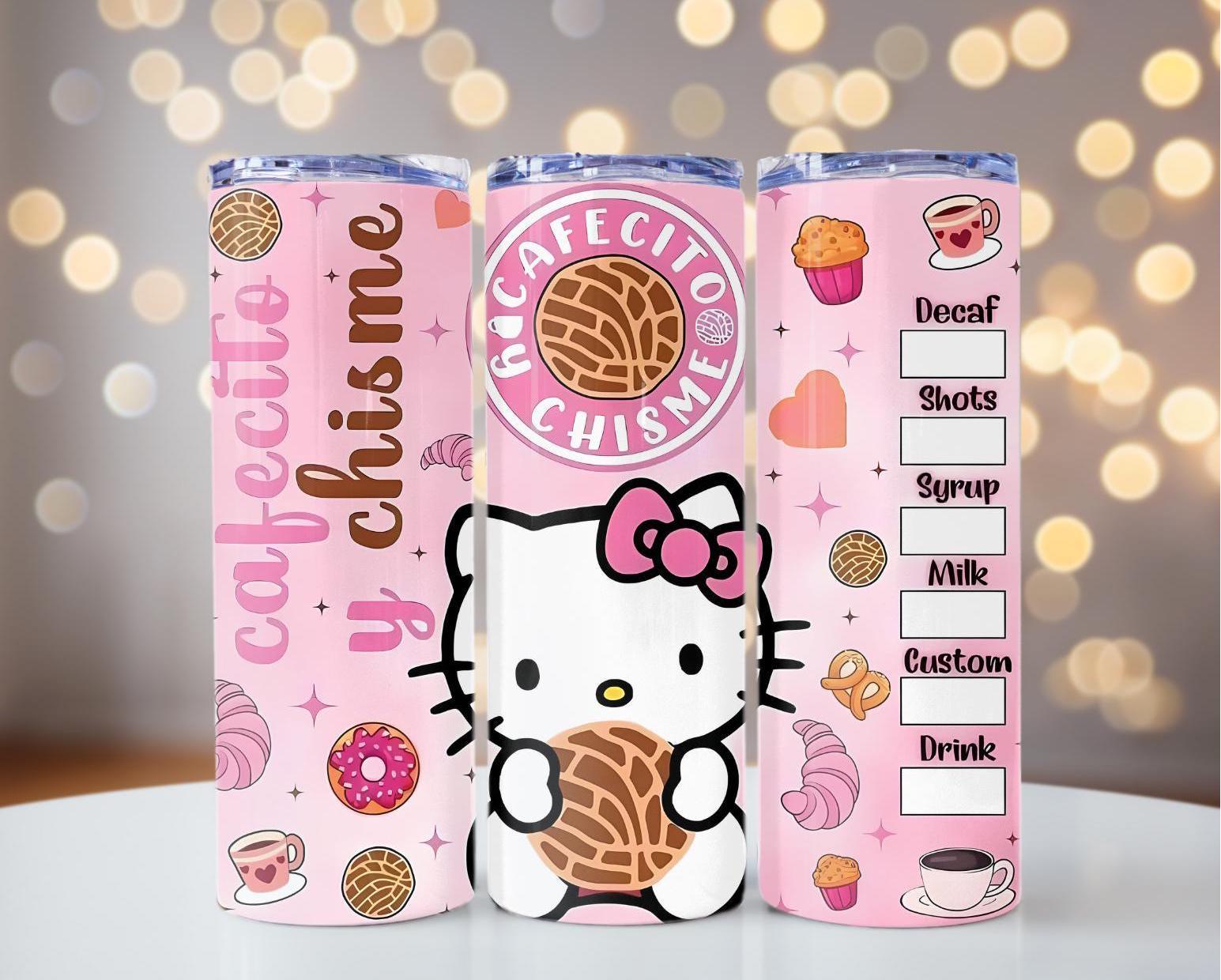 Hello Kitty Cafecito Y Chisme | Conchas and Coffee | Hello Kitty Lover ...