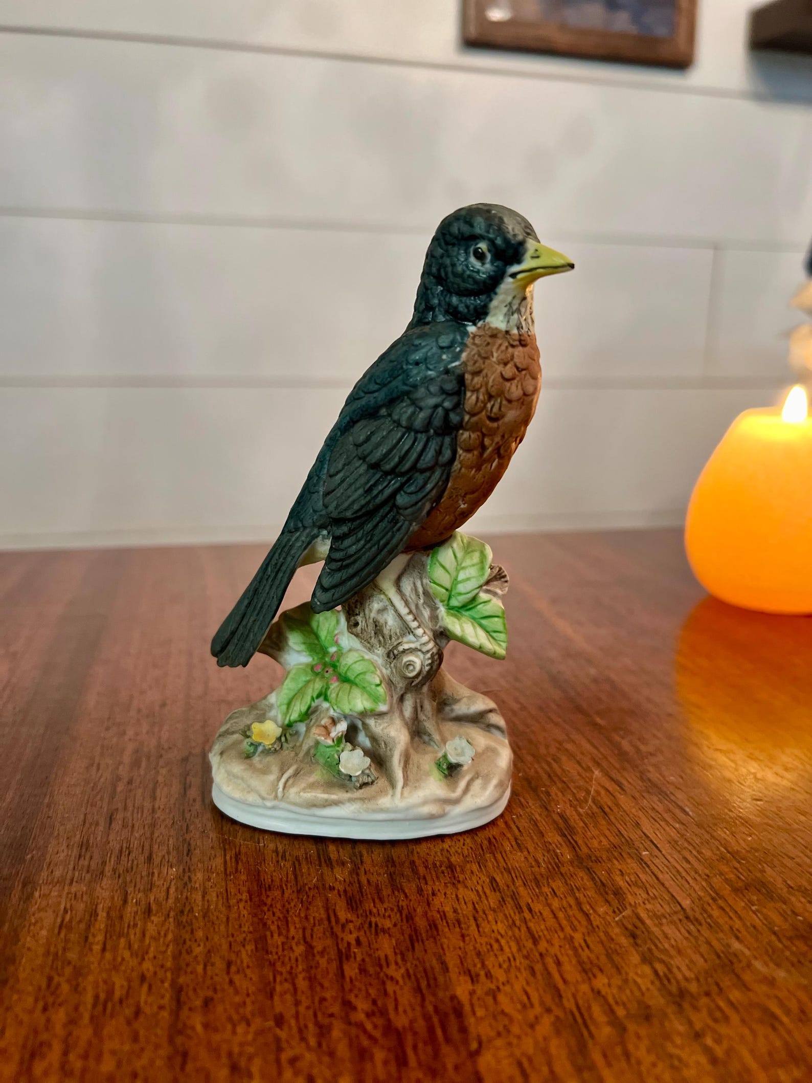 Vintage Norleans Ceramic Robin Made in Japan Bird Trinket Figurine on ...
