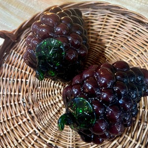 Vintage Textured Murano Style Glass Fruit Handmade Mid-century Glass ...