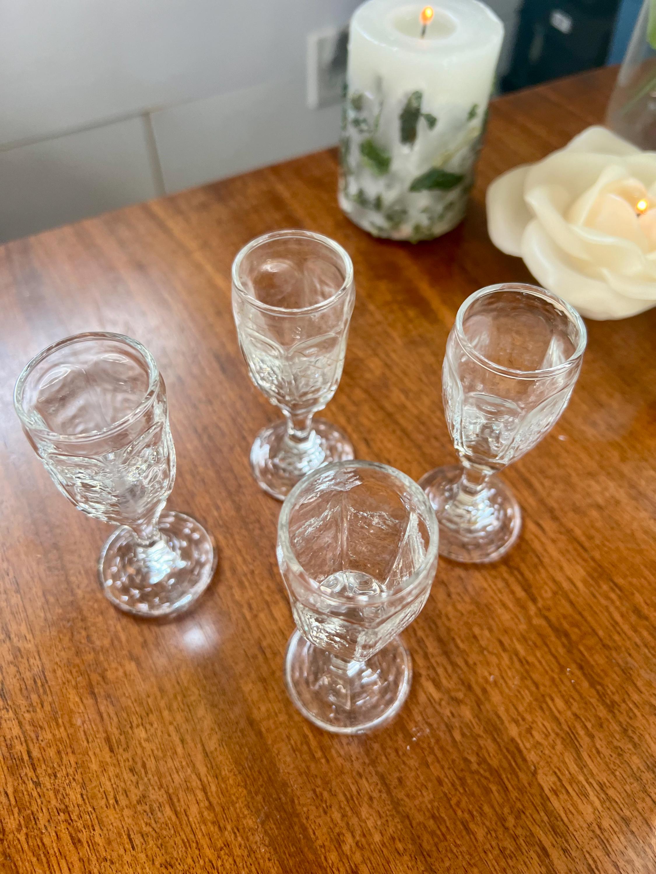 Vintage Libbey Glass Company Chivalry Klare Cordial Gläser - Set mit (4 ...