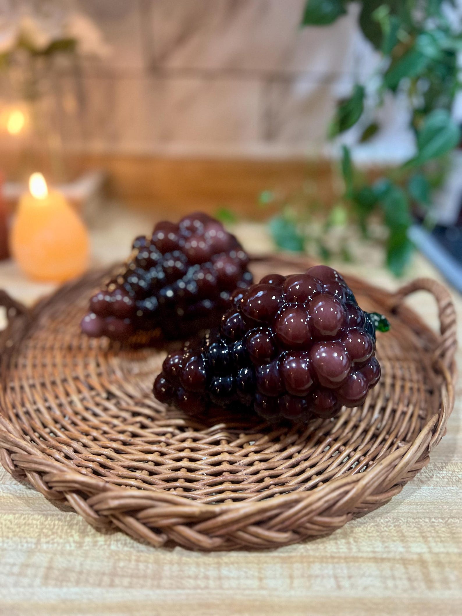 Vintage Textured Murano Style Glass Fruit Handmade Mid-century Glass ...