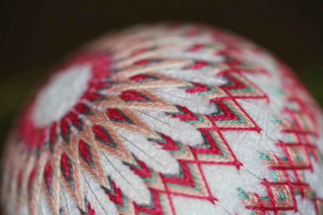 Handcraft Temari Ball: Pink Mandala Ornament - Etsy