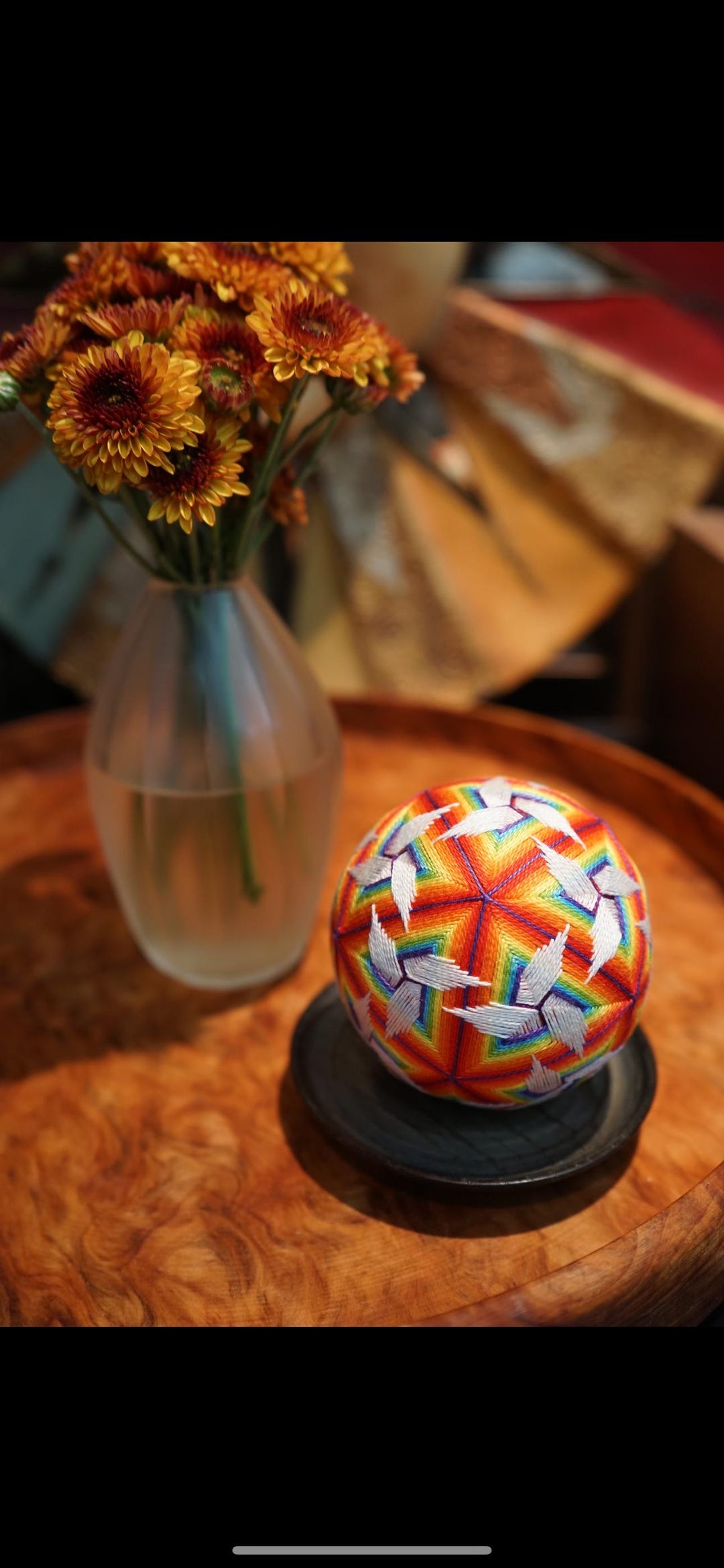 Rainbow Temari Ball Handcraft - Etsy