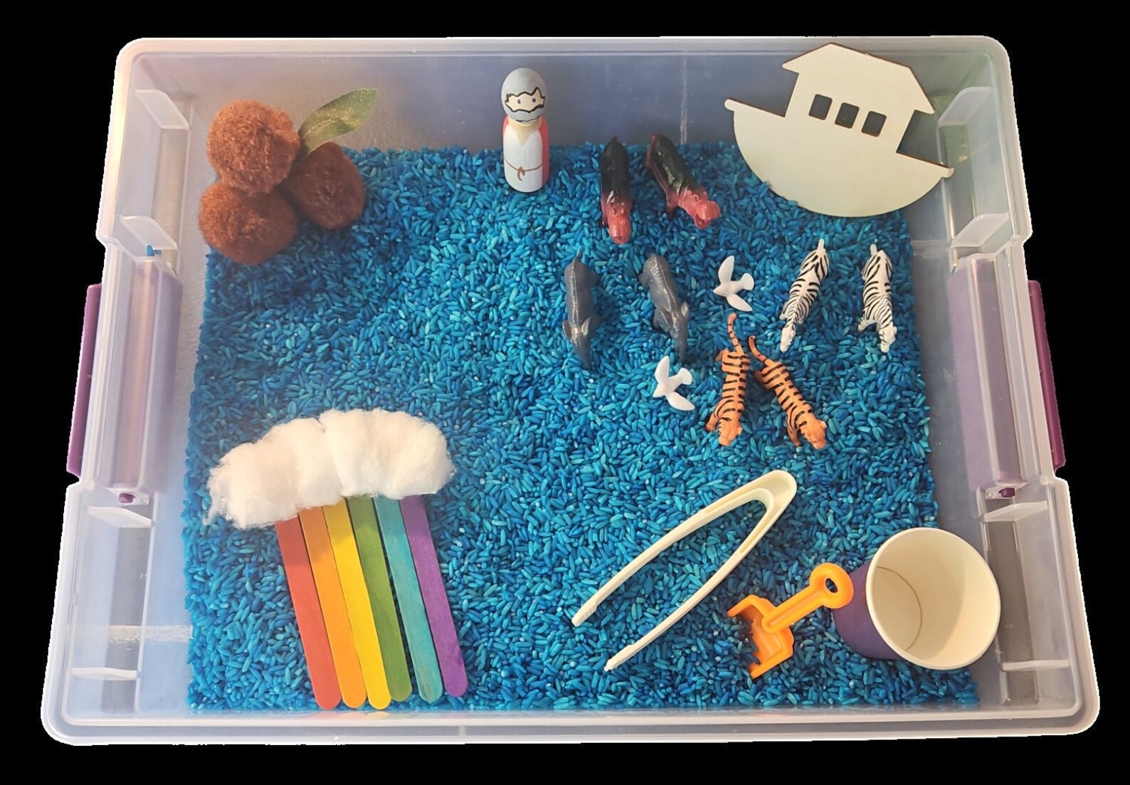 Noah and the Ark Sensory Bin, Noah and the Ark Bible Story Kit ...
