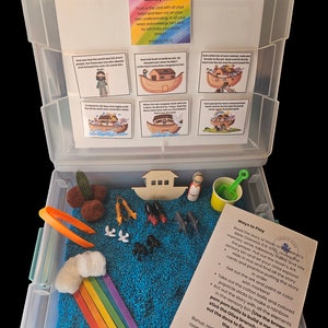 Noah and the Ark Sensory Bin, Noah and the Ark Bible Story Kit ...