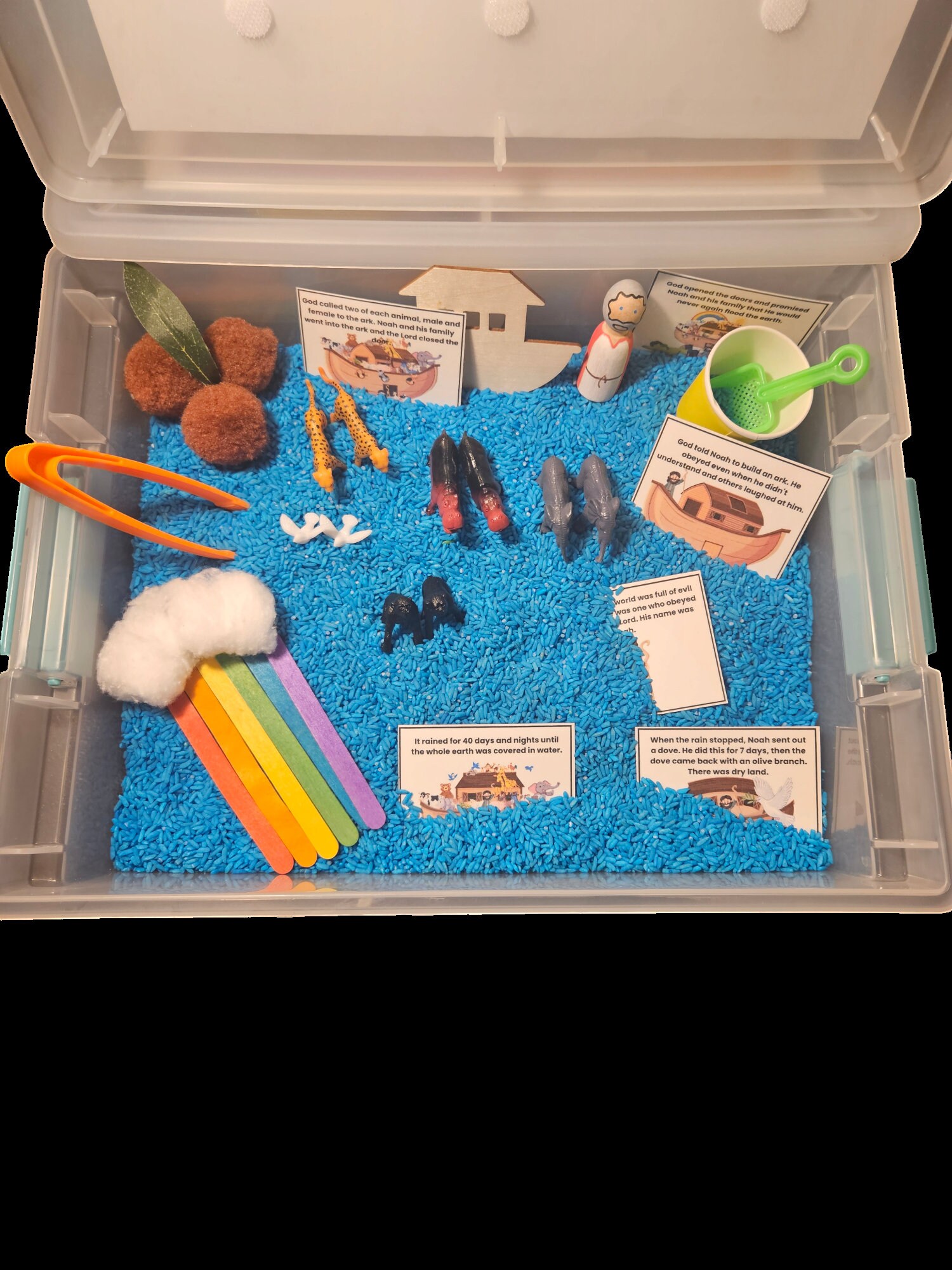 Noah and the Ark Sensory Bin, Noah and the Ark Bible Story Kit ...