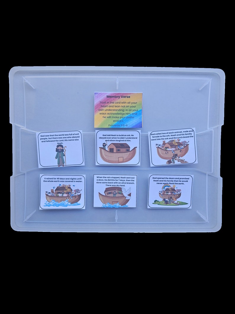 Noah and the Ark Sensory Bin, Noah and the Ark Bible Story Kit ...