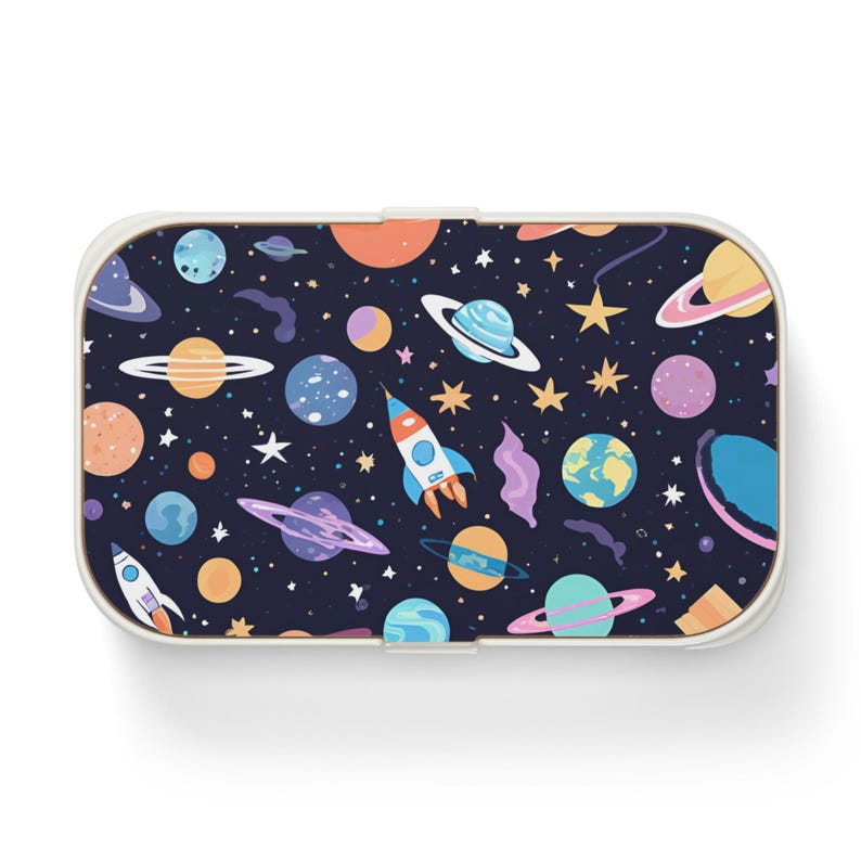 Space Themed Bento Lunch Box Galaxy Lunch Container, Starry Sky Meal ...