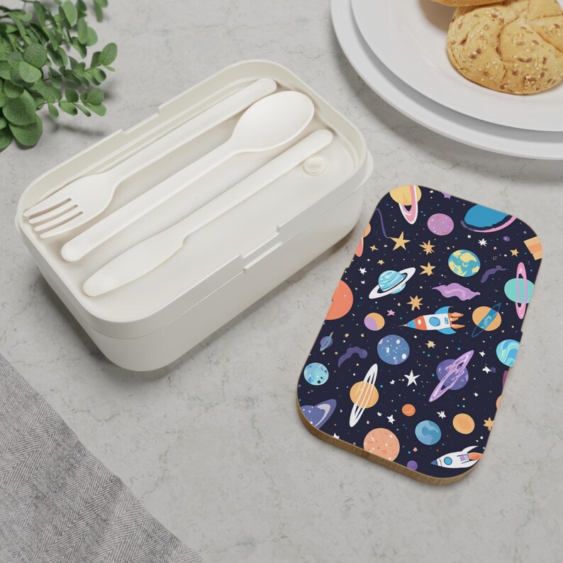 Space Themed Bento Lunch Box Galaxy Lunch Container, Starry Sky Meal ...