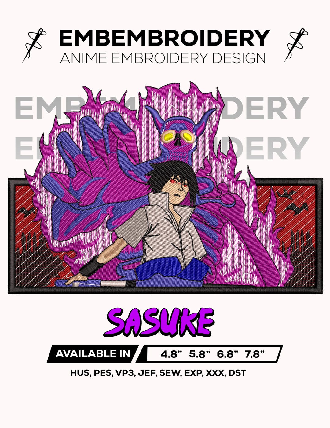 Anime Designs for Embroidery Machines, Anime Embroidery Designs ...