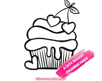 Coloring Pages for Adults for Women Printable Sweethearts Sweet Treats ...