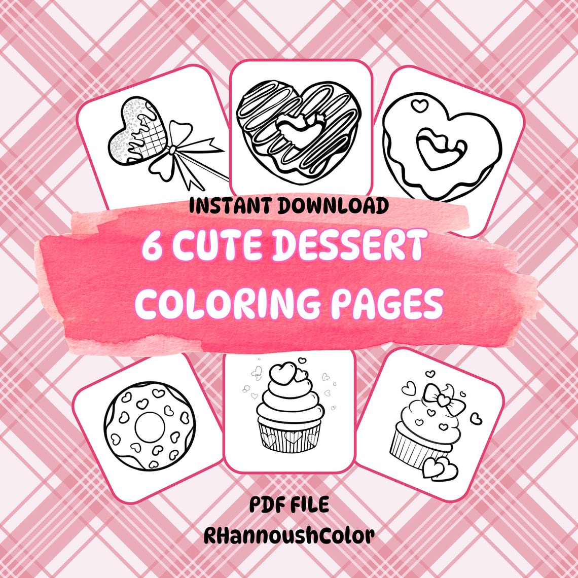 Coloring Pages for Adults for Women Printable Sweethearts Sweet Treats ...