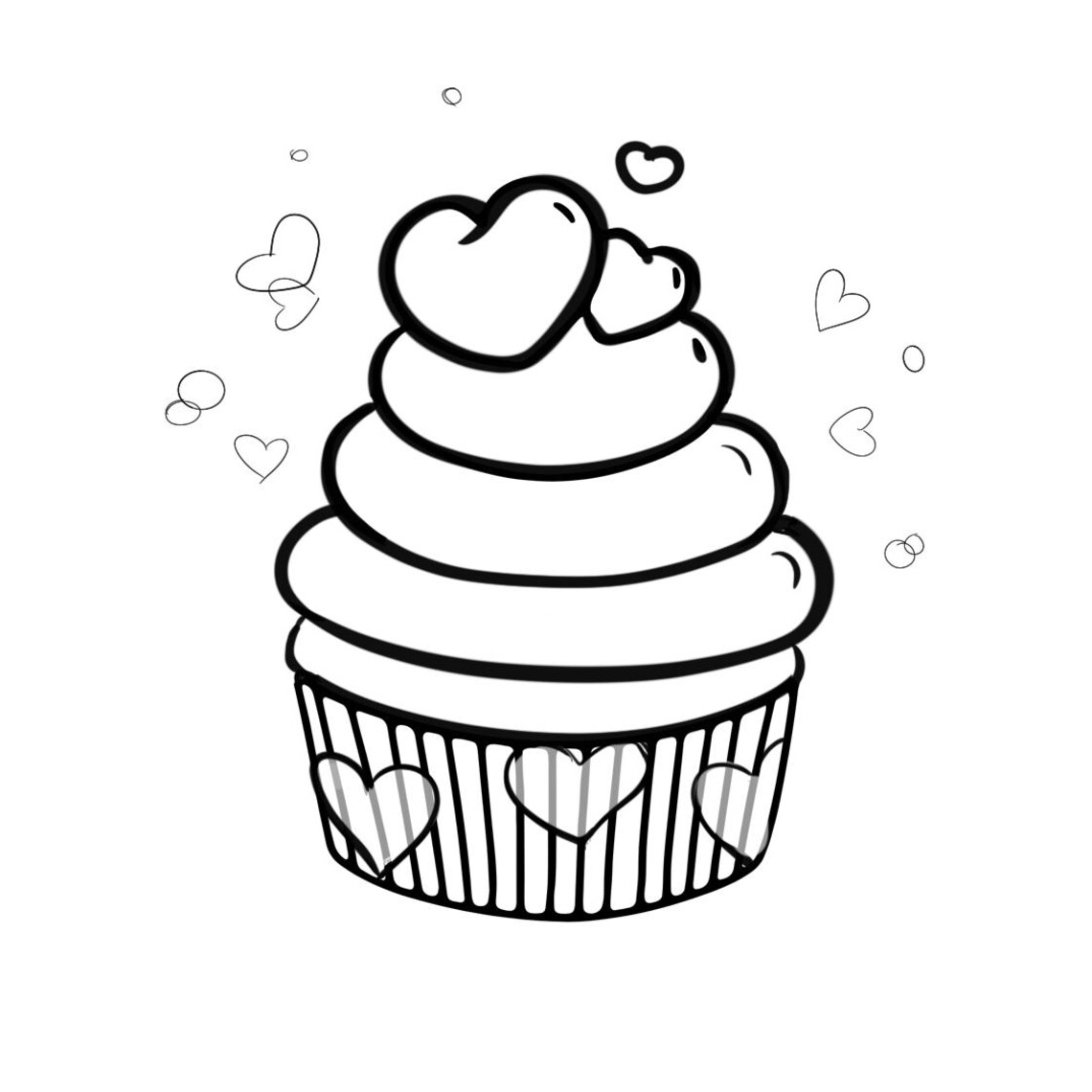 Coloring Pages for Adults for Women Printable Sweethearts Sweet Treats ...