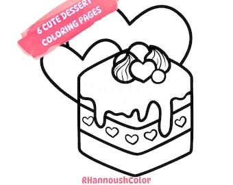 Coloring Pages for Adults for Women Printable Sweethearts Sweet Treats ...