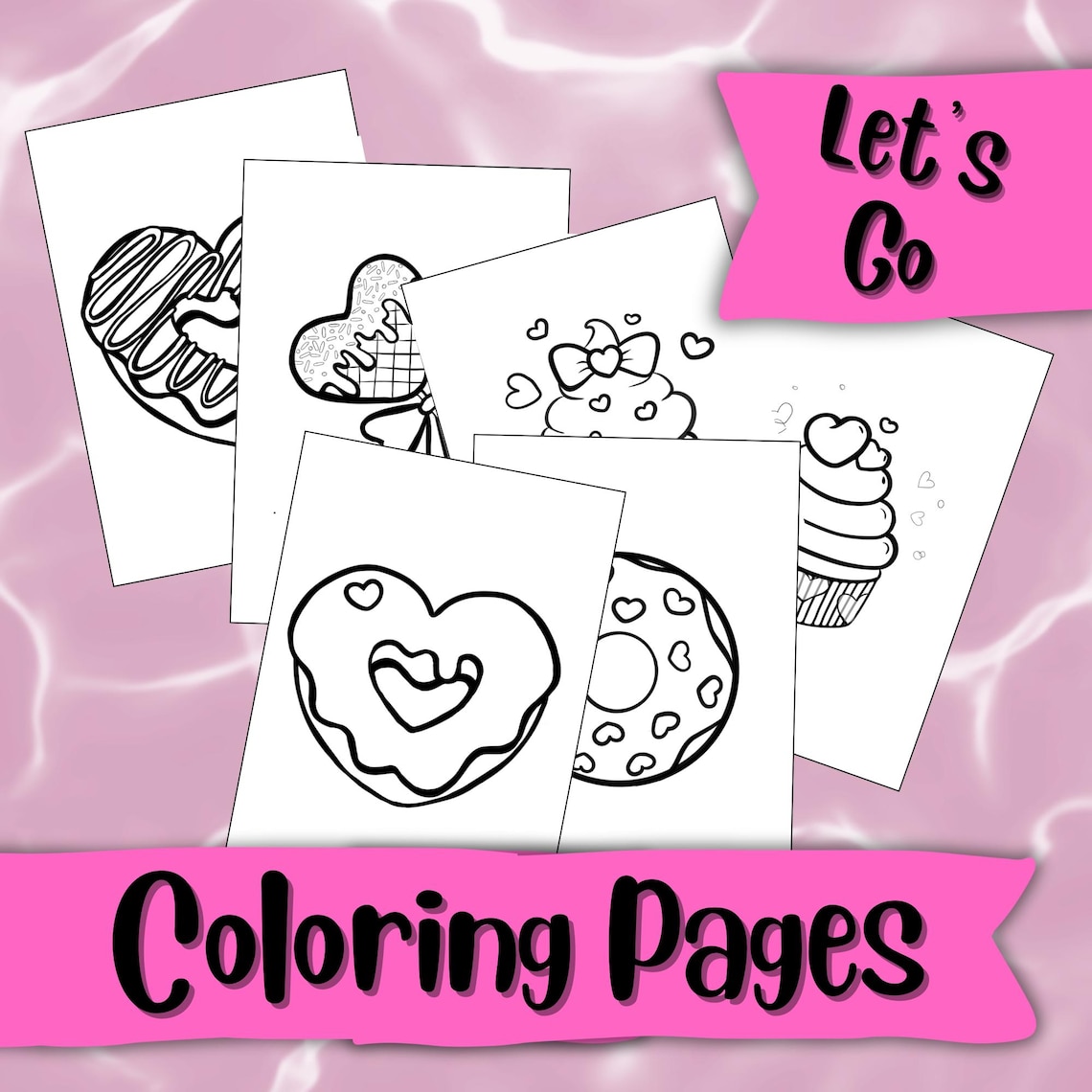 Coloring Pages for Adults for Women Printable Sweethearts Sweet Treats ...