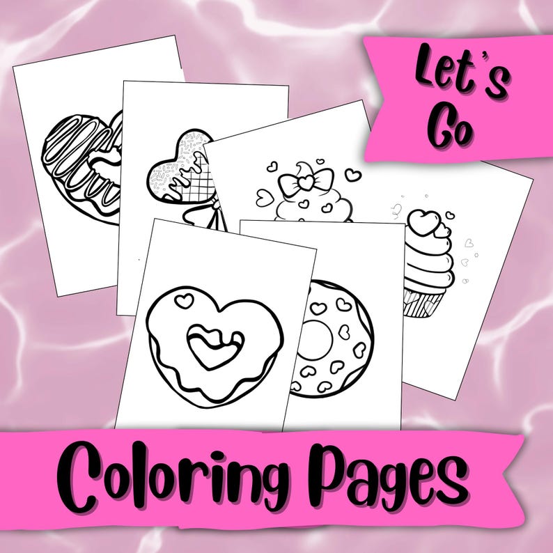 Coloring Pages for Adults for Women Printable Sweethearts Sweet Treats ...