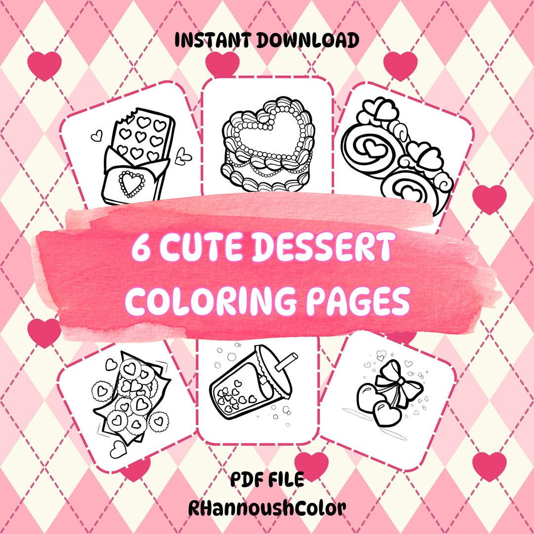 Coloring Pages for Adults for Women Printable Sweethearts Sweet Treats ...